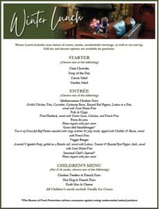 Events from January 14 – February 11 › Winter Lunch at the Castle ...